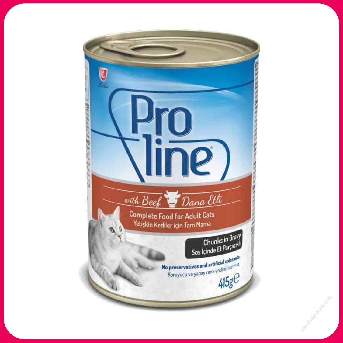 Proline Canned Adult Cat Food – Beef Chunks in Gravy - Pet Pawfection Kenya